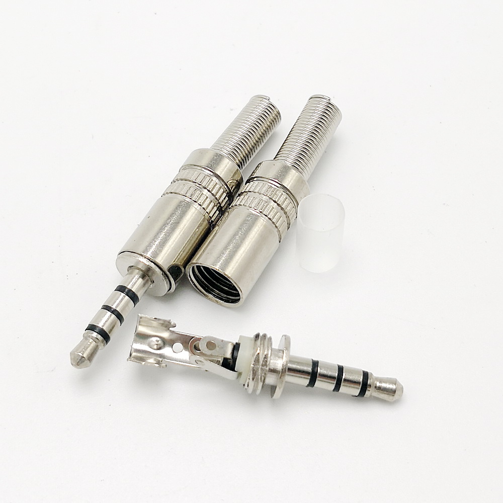 10pcs/lot 4 pin 3.5mm Male Plug Aluminum Shell Ste... – Grandado