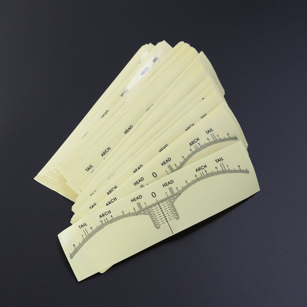 100 PCS Disposable Eyebrow Ruler Stickers Permanen... – Grandado