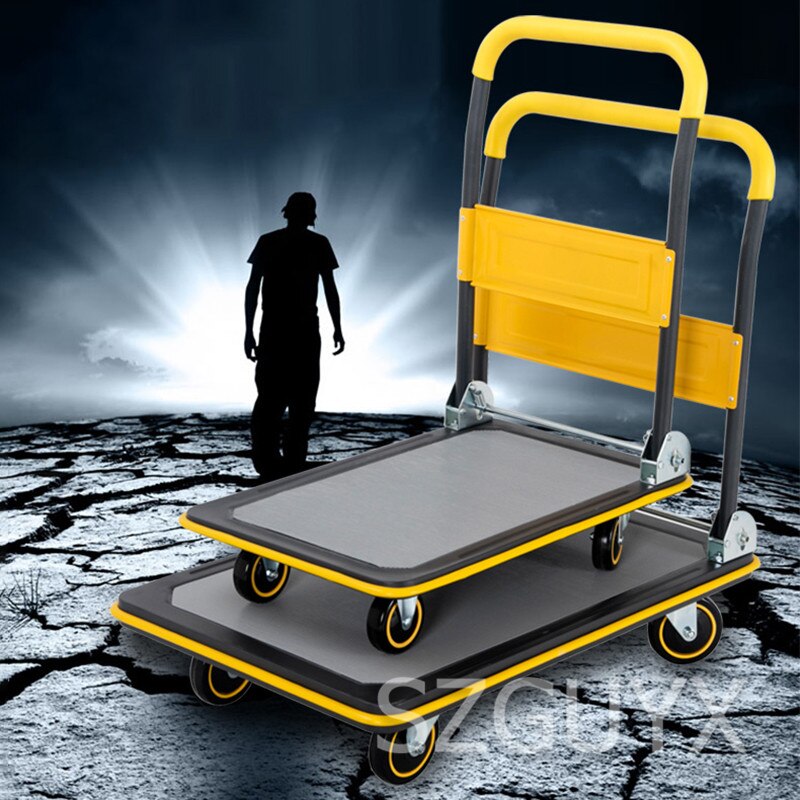 Flat push trucks, folding trolleys, silent trolley... – Grandado