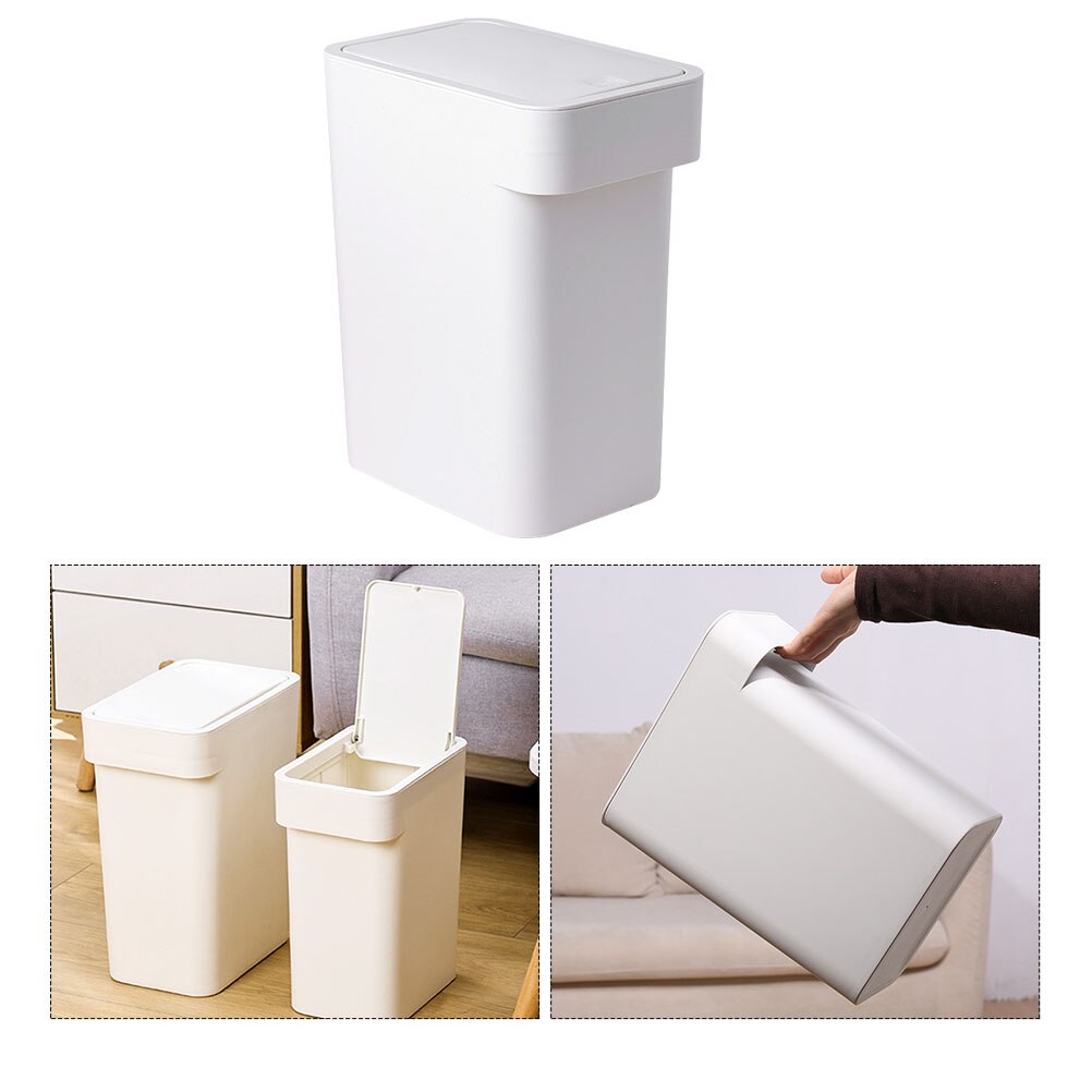 Durable Dust Bin Garbage Container Push-type Trash... – Vicedeal