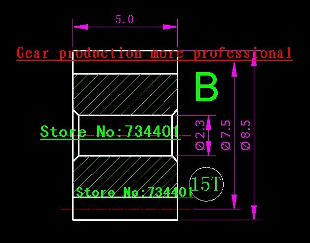 5 pcs/Metalen Rondsel 0.5m Gat = 2.0mm/2.3mm/3.0mm... – Vicedeal
