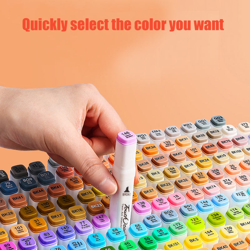 Touch 40/48/60/80 Color Double Nib Marker Pens Stu... – Grandado