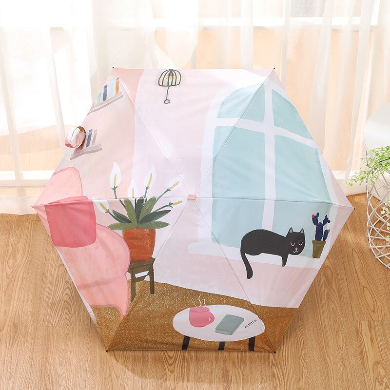 Kocotree Mini 5 Fold Umbrella Sun Protection Sunsh... – Grandado