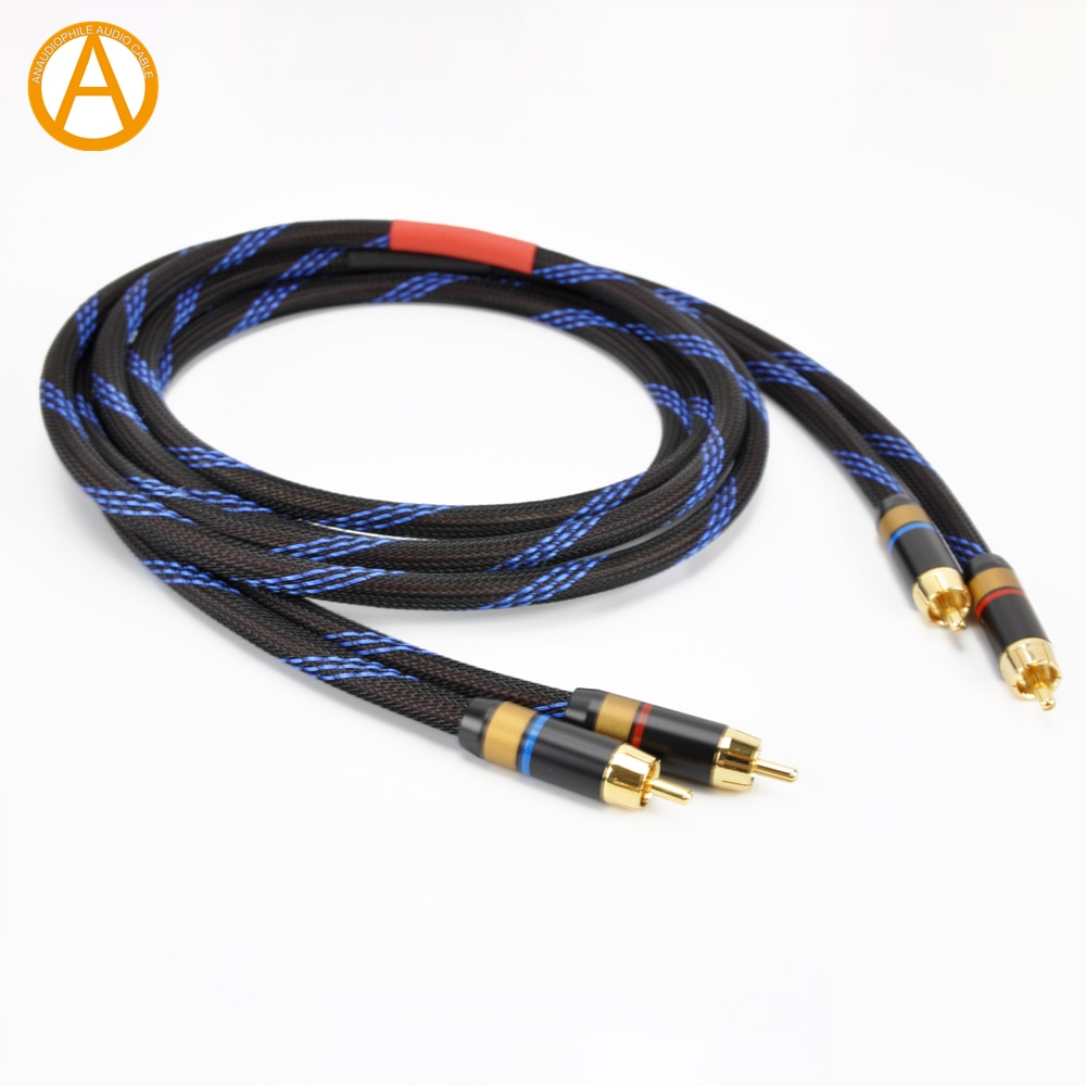 ANAUDIOPHILE RCA Audio Kabel HiFi 4N OFC RCA Inter... – Grandado