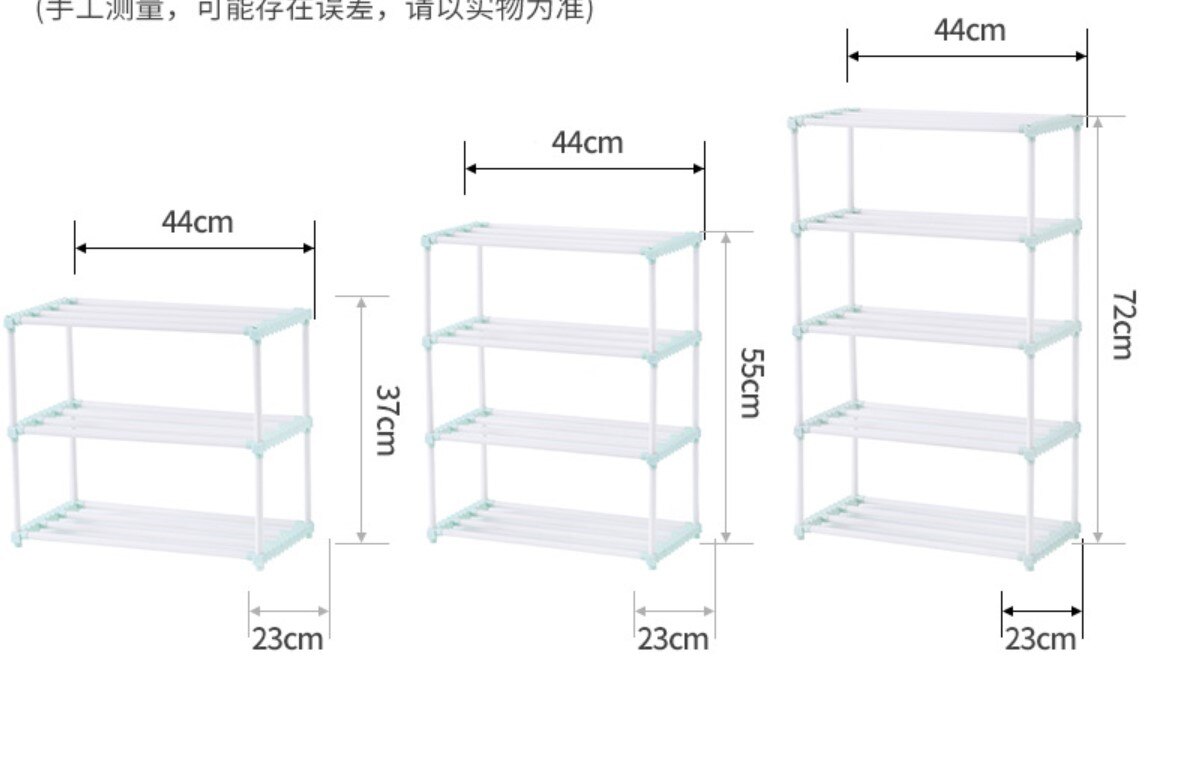 3-5Layers Non-woven Wave Pattern Shoe Rack Living ... – Grandado