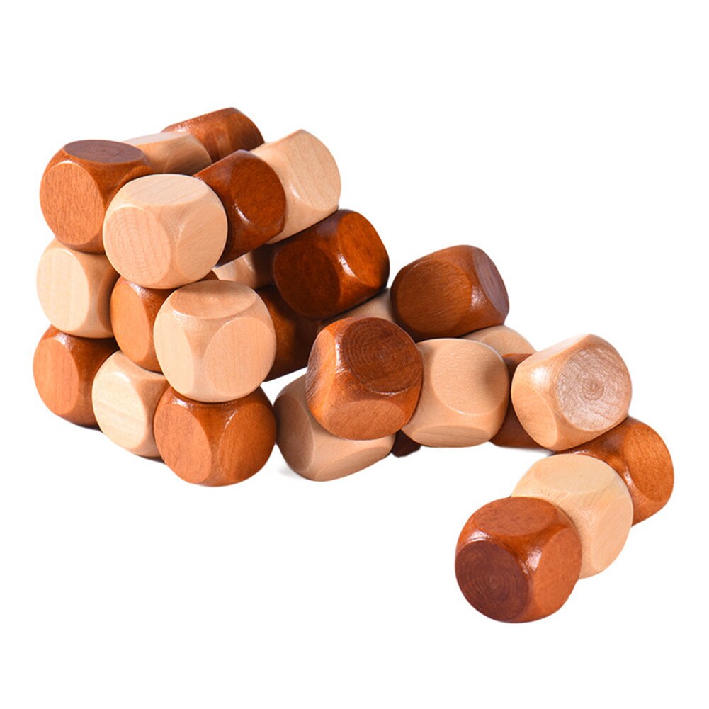 IQ Brain Teaser Kong Ming Lock Lu Ban Lock 3D Wood... – Grandado