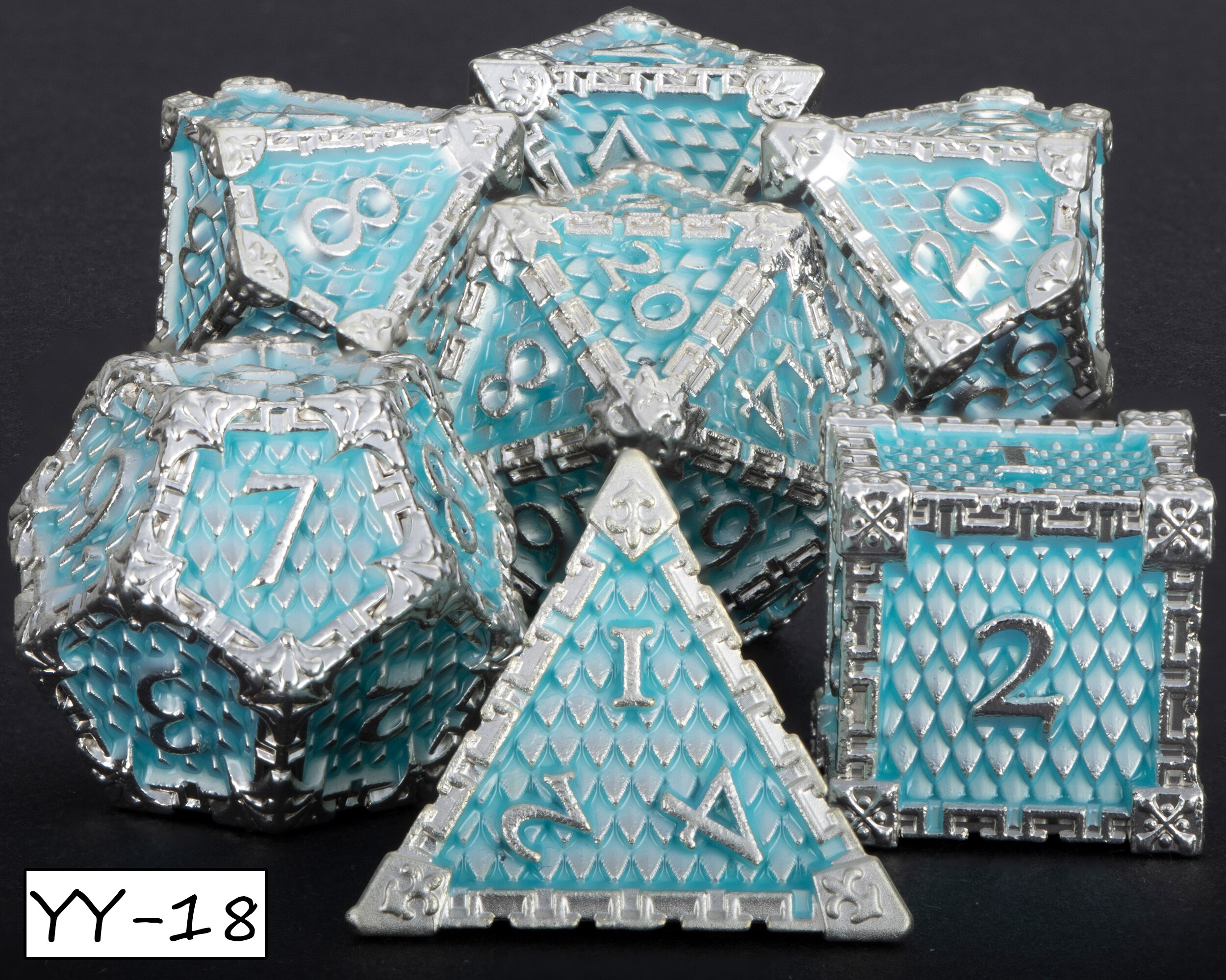 Blue D&D Metal Tabletop Gaming Dungeon and Dra... – Grandado