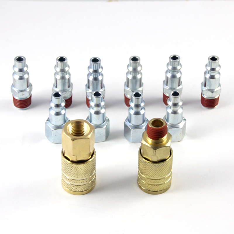12pcs Quick Coupler Set 1/4''NPT Male and Female Q... – Grandado