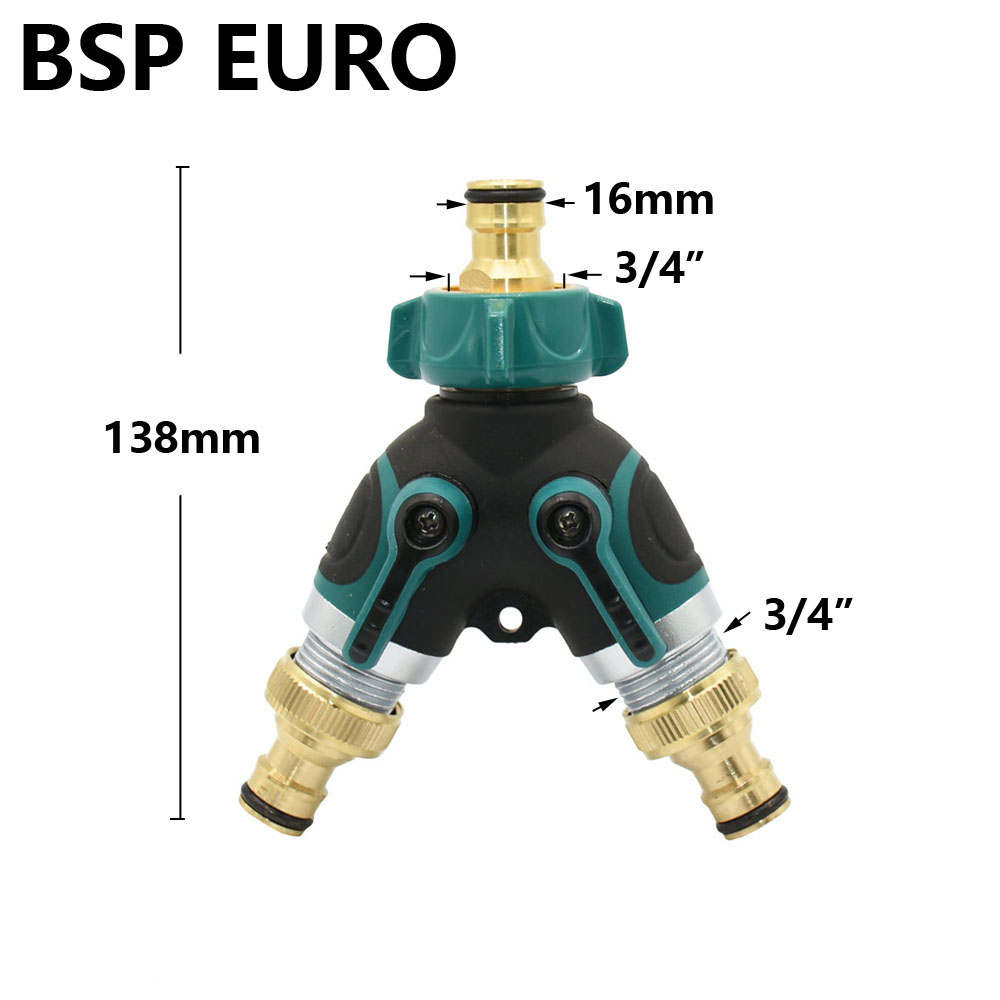 Messing 3/4 "Draad Tuin Kraan Slang Water Splitter... – Vicedeal