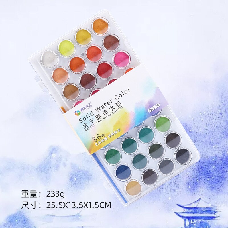 Effen Gouache Aquarel Verf Set Transparante Wasbaa... – Vicedeal