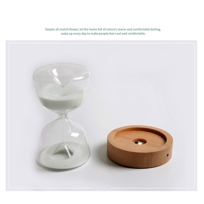Glass Hourglass Lights Timer LED Sand Glass Night ... – Vicedeal