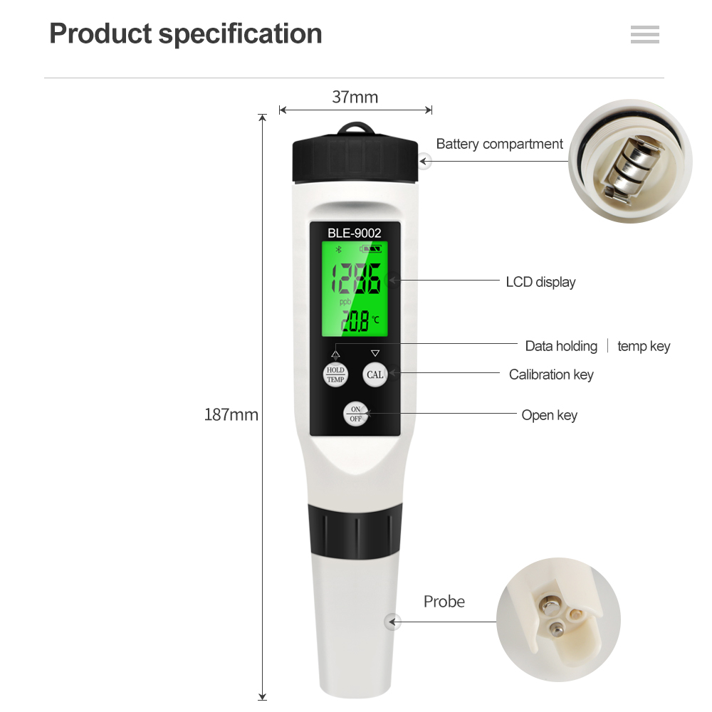 2022 Digital H2 Meter Temp & Hydrogen-rich Tes... – Vicedeal