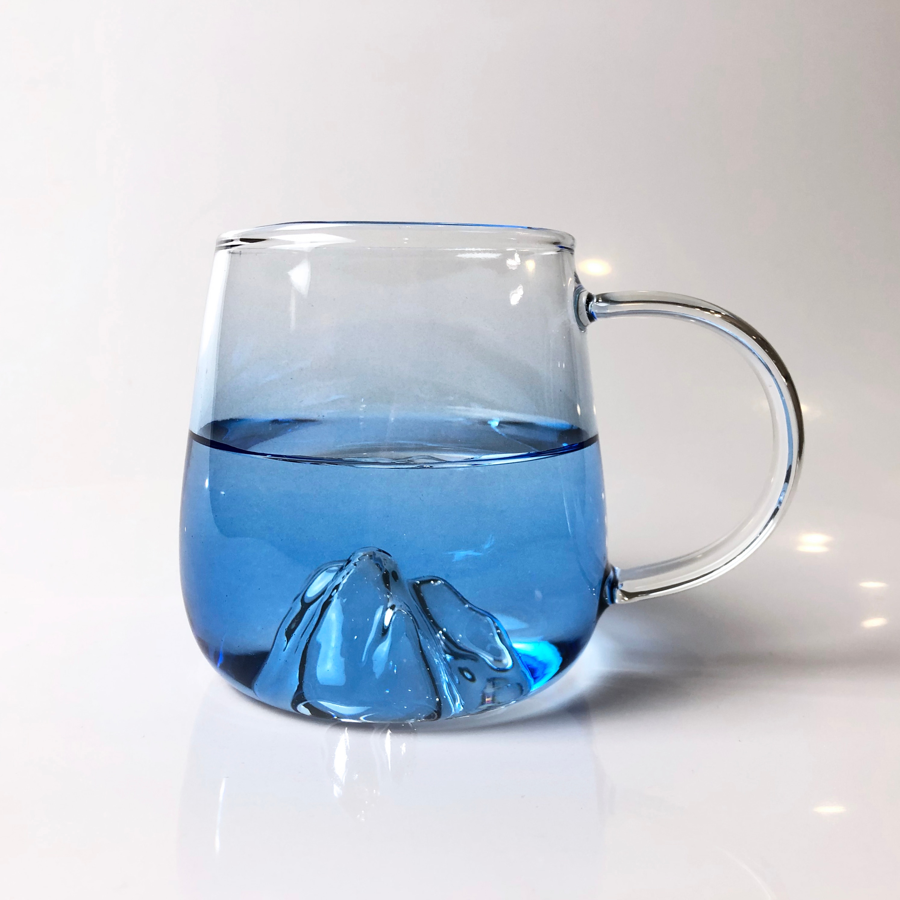 Ice Mountain Glas Mok Koud Water Thee Cup Met Blue... – Grandado