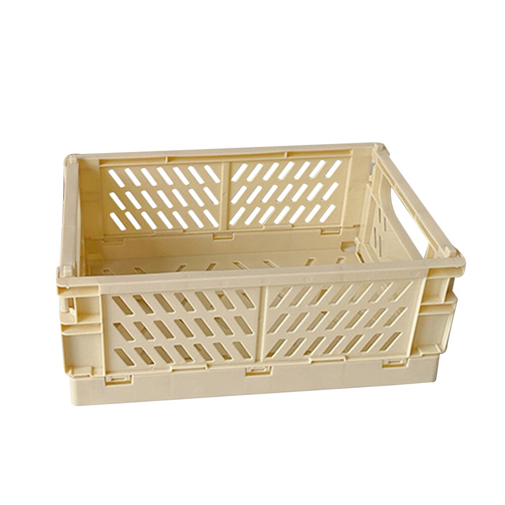 Collapsible Crate Plastic Folding Storage Box Bask... – Grandado