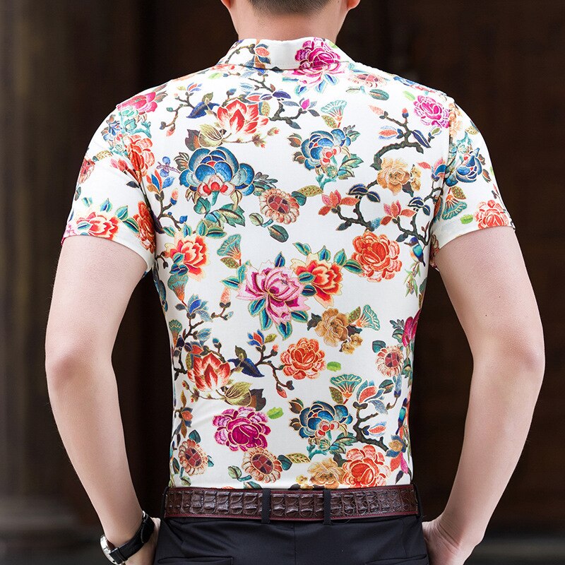Mannen Kleding Zomer Mannen Bloem Overhemd Casual ... – Grandado