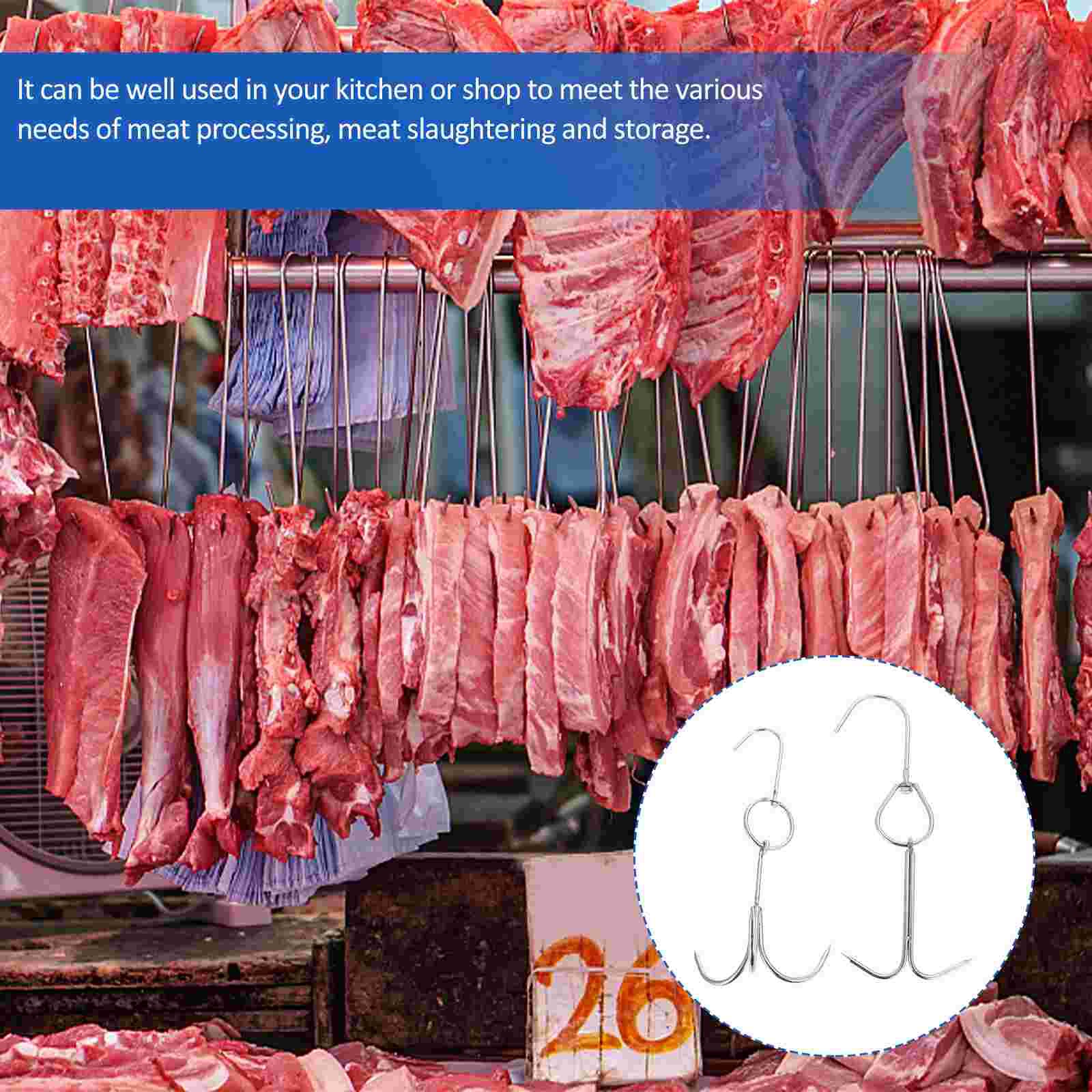 2pcs Hooks Meat Processing Hooks Grill Hooks Roast... – Grandado