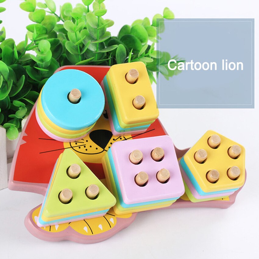 DOLLRYGA children enlightenment wooden toy 3D colo... – Vicedeal