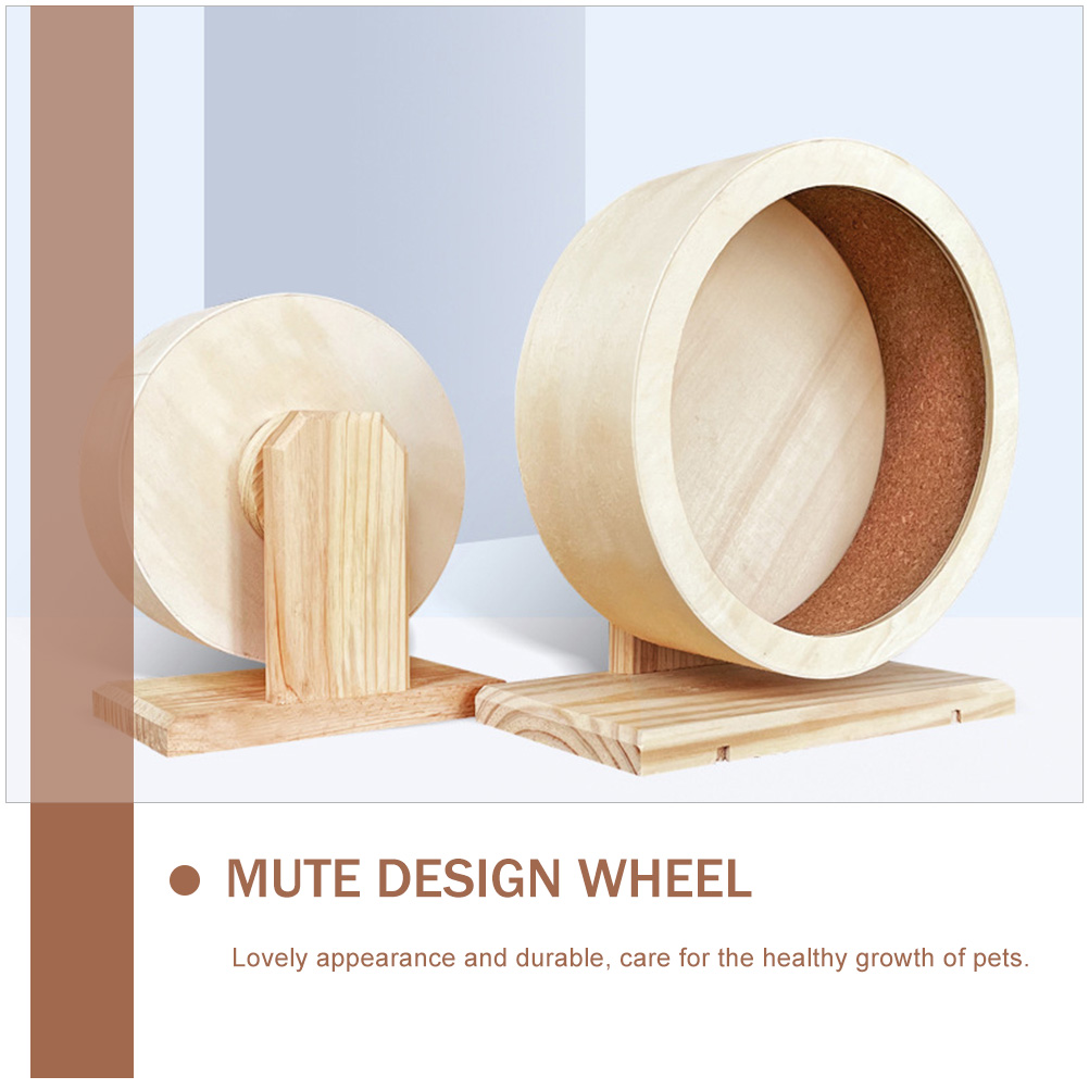 Holz Rad für Hamster Stille Hamster Übung Rad Hams... – Grandado