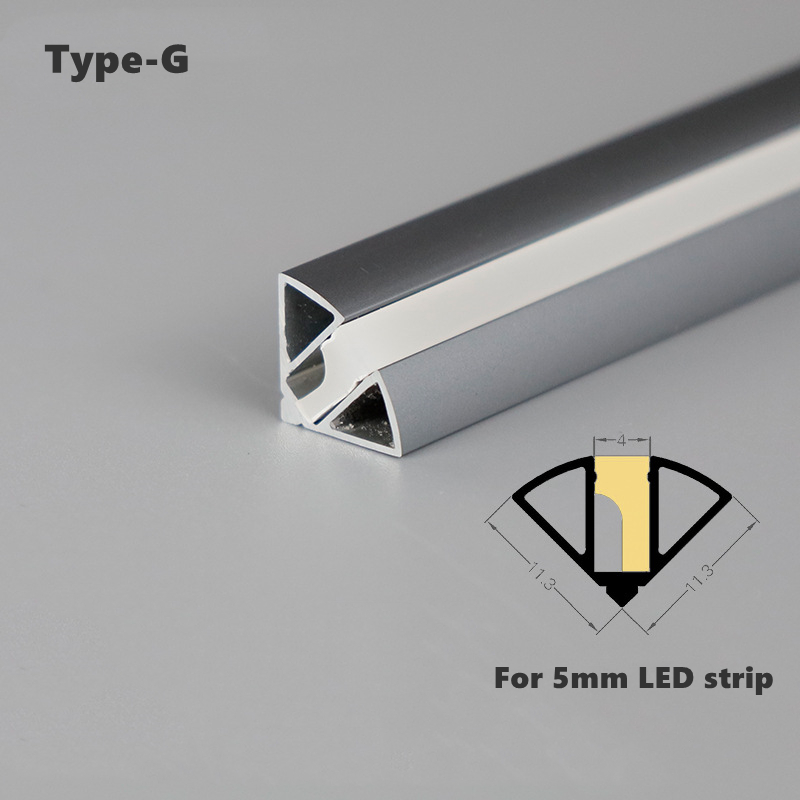 LED Aluminum Profile Samples 30cm Length Cabinet C... – Grandado