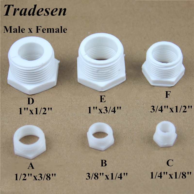 1Pcs Plastic Threaded Connectors 3/8“ 1/4“ 1/8“1/2... – Vicedeal