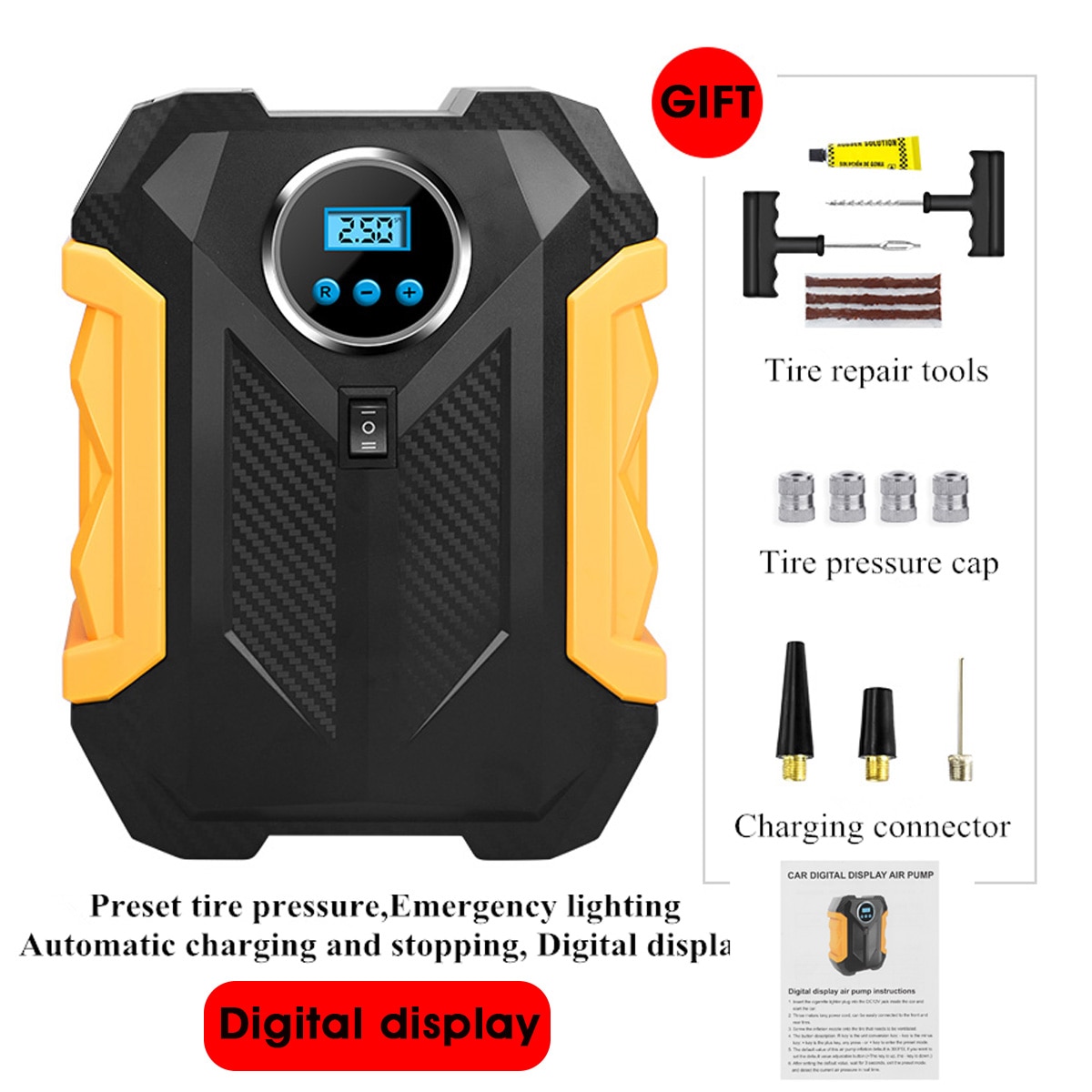 12V 150PSI Electronic Digital Portable Car Wheel T... – Vicedeal