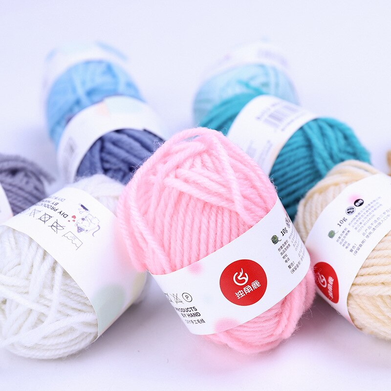 2.5mm 12roll/set Long-staple Cotton Knitting Yarn ... – Grandado