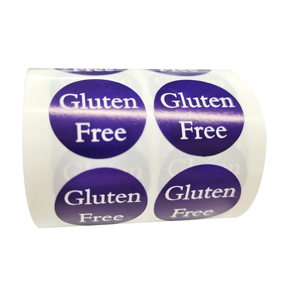 Gluten Free Stickers Food Rotation Tags 1 Inch Rou... – Grandado