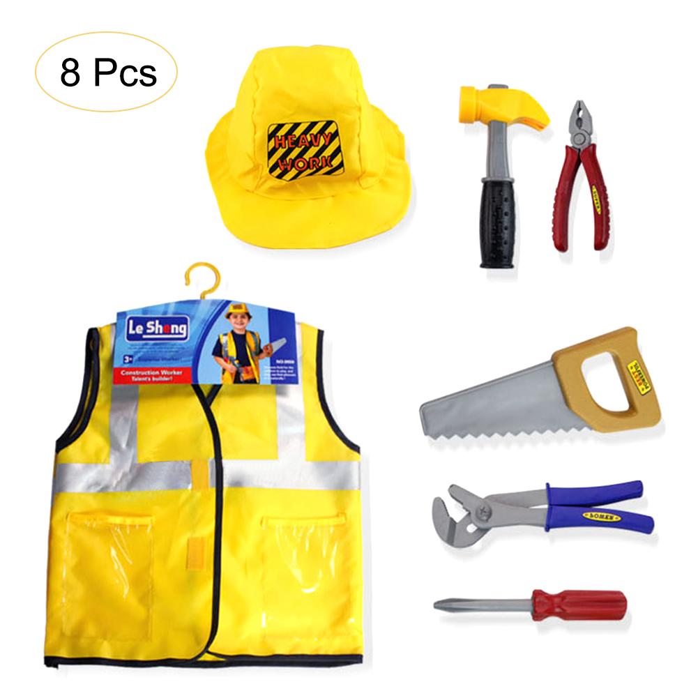 Kid Acting Clothes Construction Worker Costume Rol... – Grandado