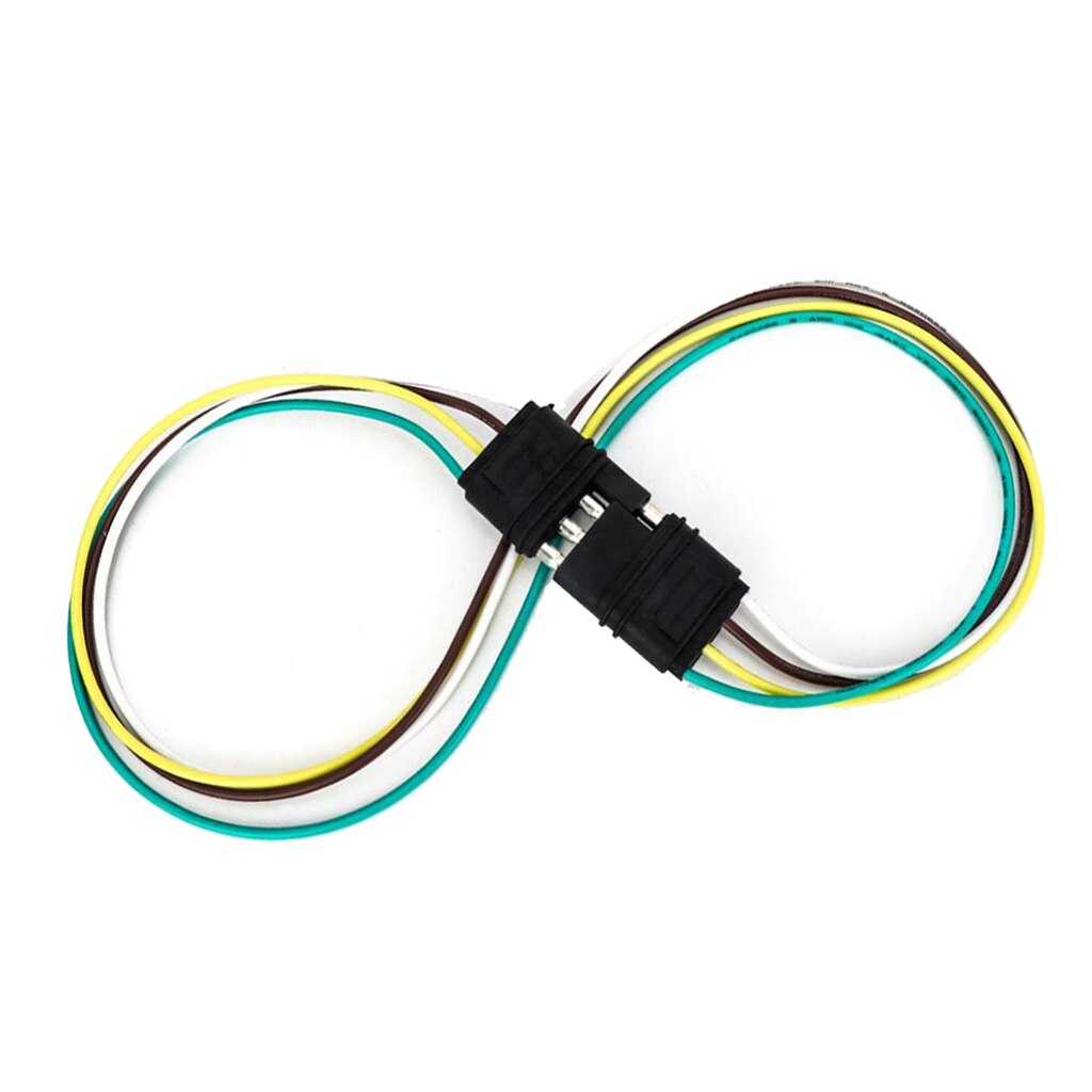 USA 4 Way Flat Trailer Wiring Connector Stecker 24... – Grandado