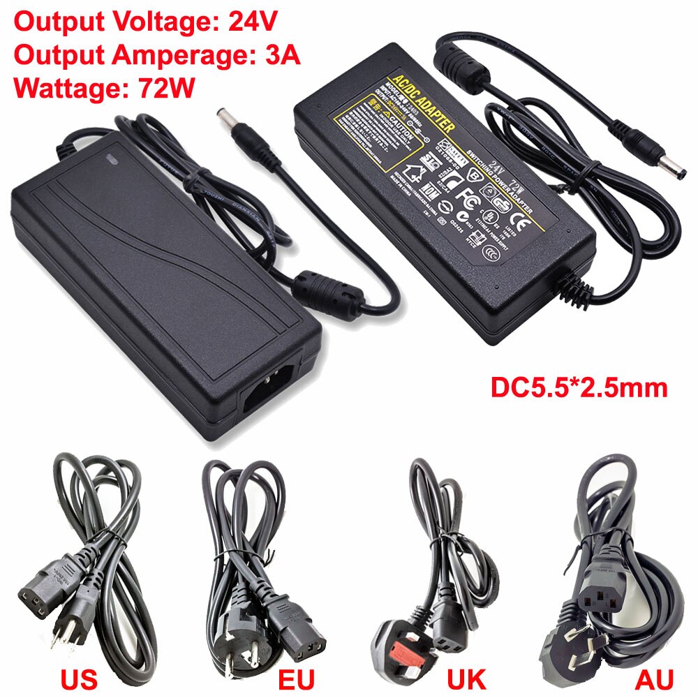 72W Desktop Power Supply Adapter 110V-240V To 24V ... – Grandado
