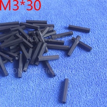 M3*30 30mm black nylon Black Nylon Hex Female-Fema... – Grandado