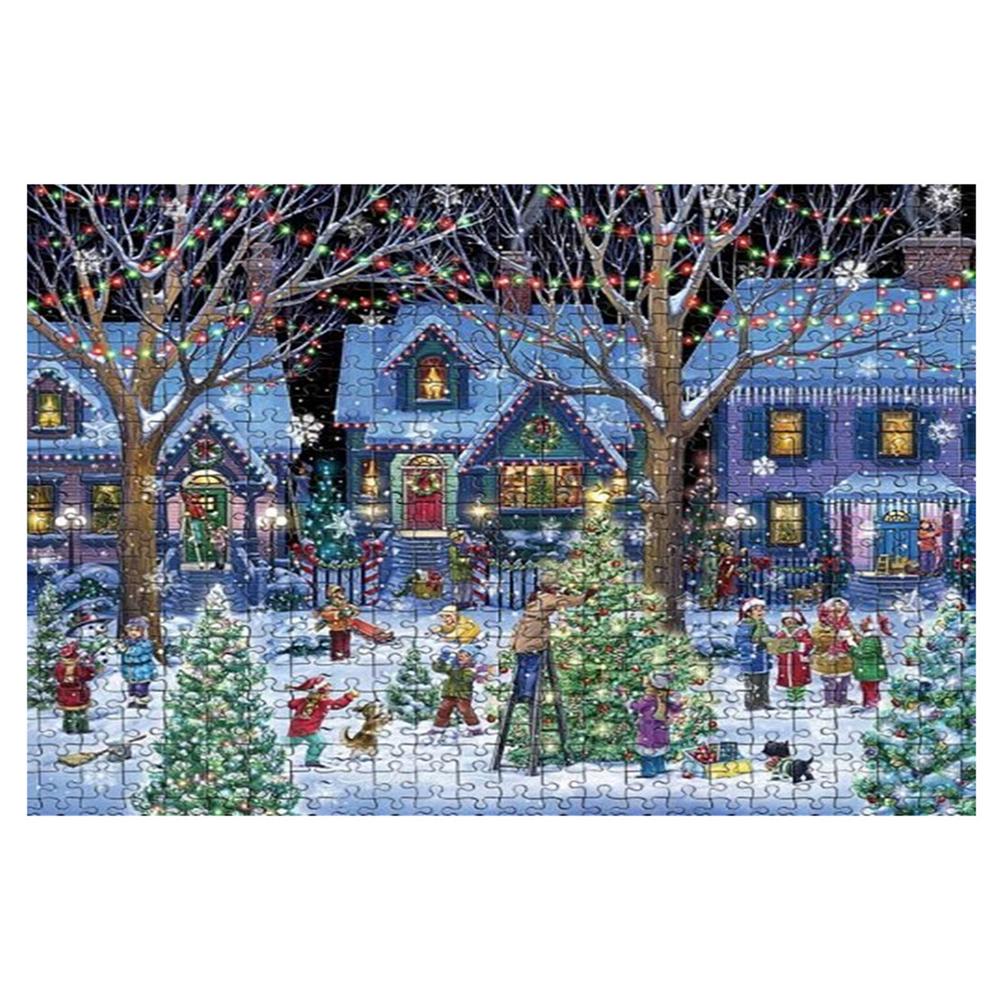 Puzzel 1000 Stuks Kerst Patroon Puzzel Game Karton... – Vicedeal