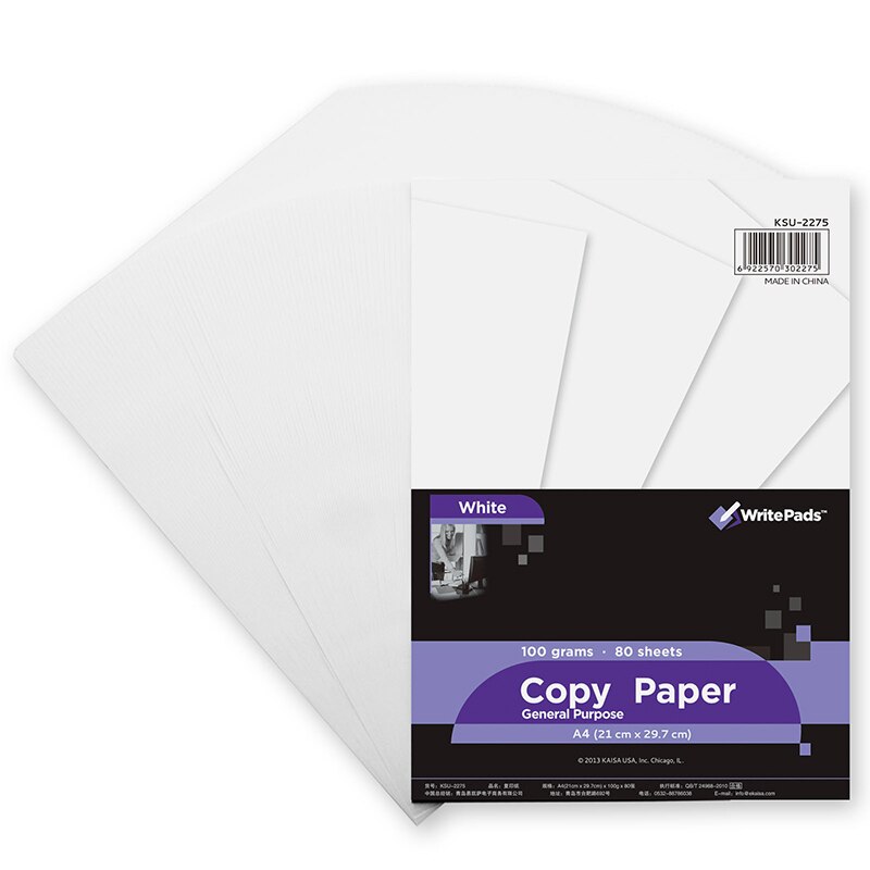A4 color paper 80 sheets 110G white color thicken ... – Vicedeal