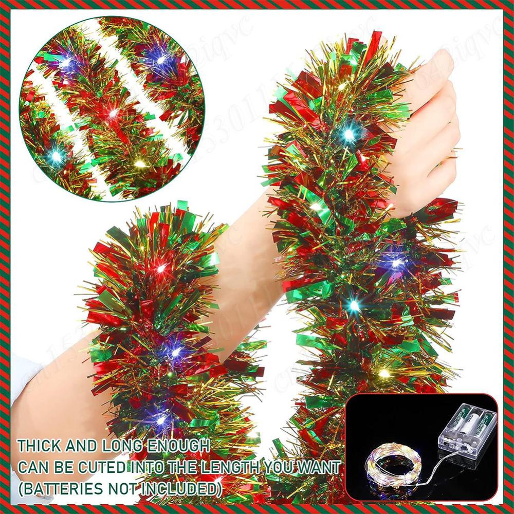 16.4Ft Kerstslinger Hangende Garland met LED-verli... – Vicedeal
