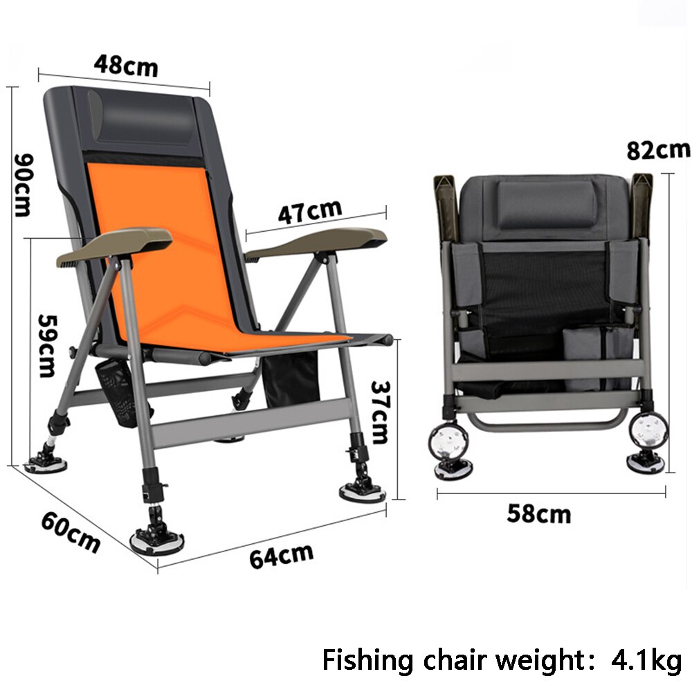 Fishing Chair Beach Chair Outdoor Foldable Fishing... – Grandado