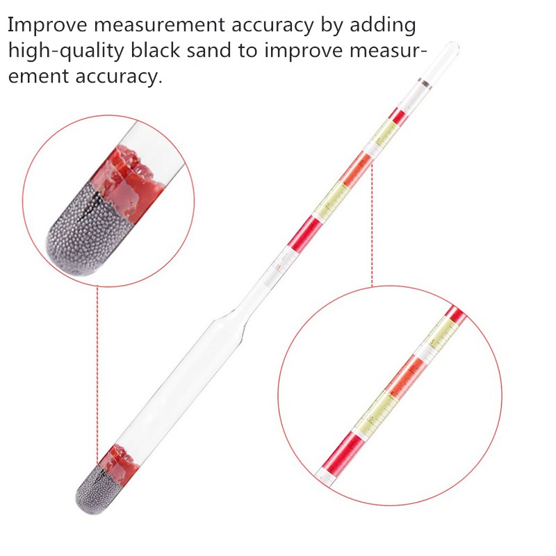 Triple Schaal Bier & Wijn Hydrometer 0.990-1.1... – Grandado