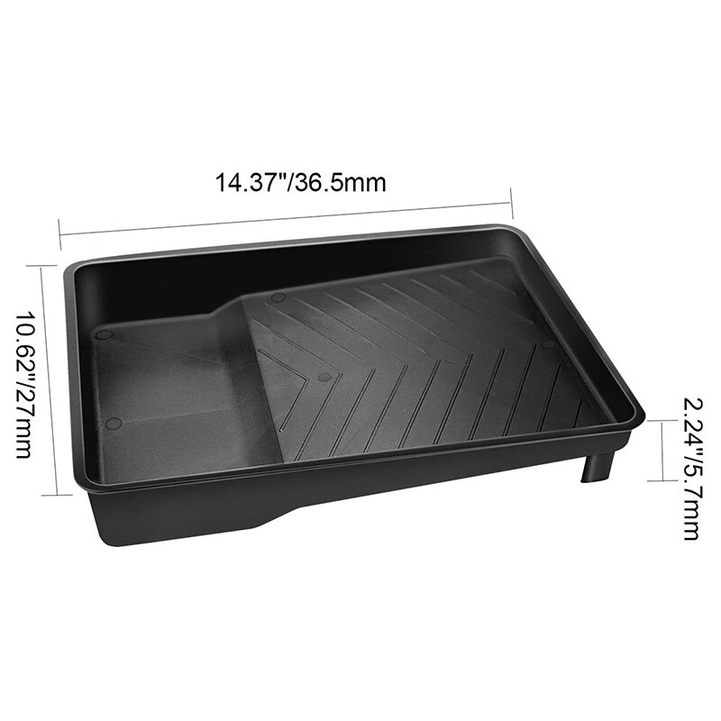 5 Pack 9 Inch Plastic Paint Trays Black Paint Roll... – Grandado