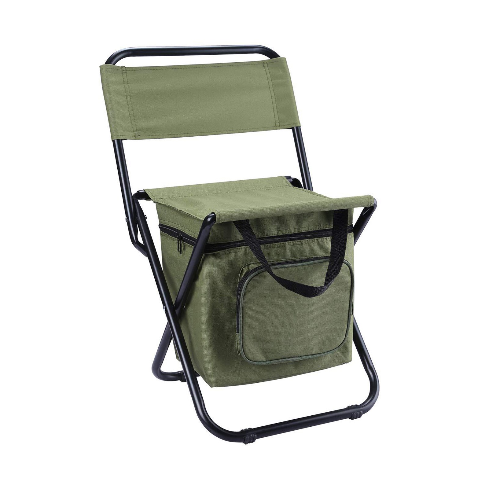 Chaise de pêche verte Portable, sac à dos pliable,... – Grandado