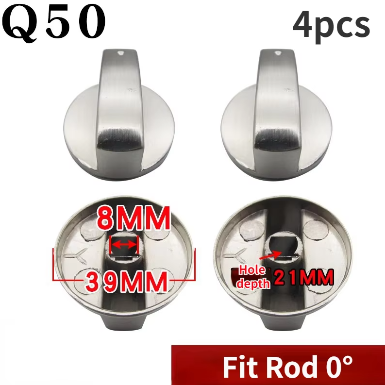 4pcs Alloy Gas Stove Rotary Switches Knobs Set Kit... – Grandado