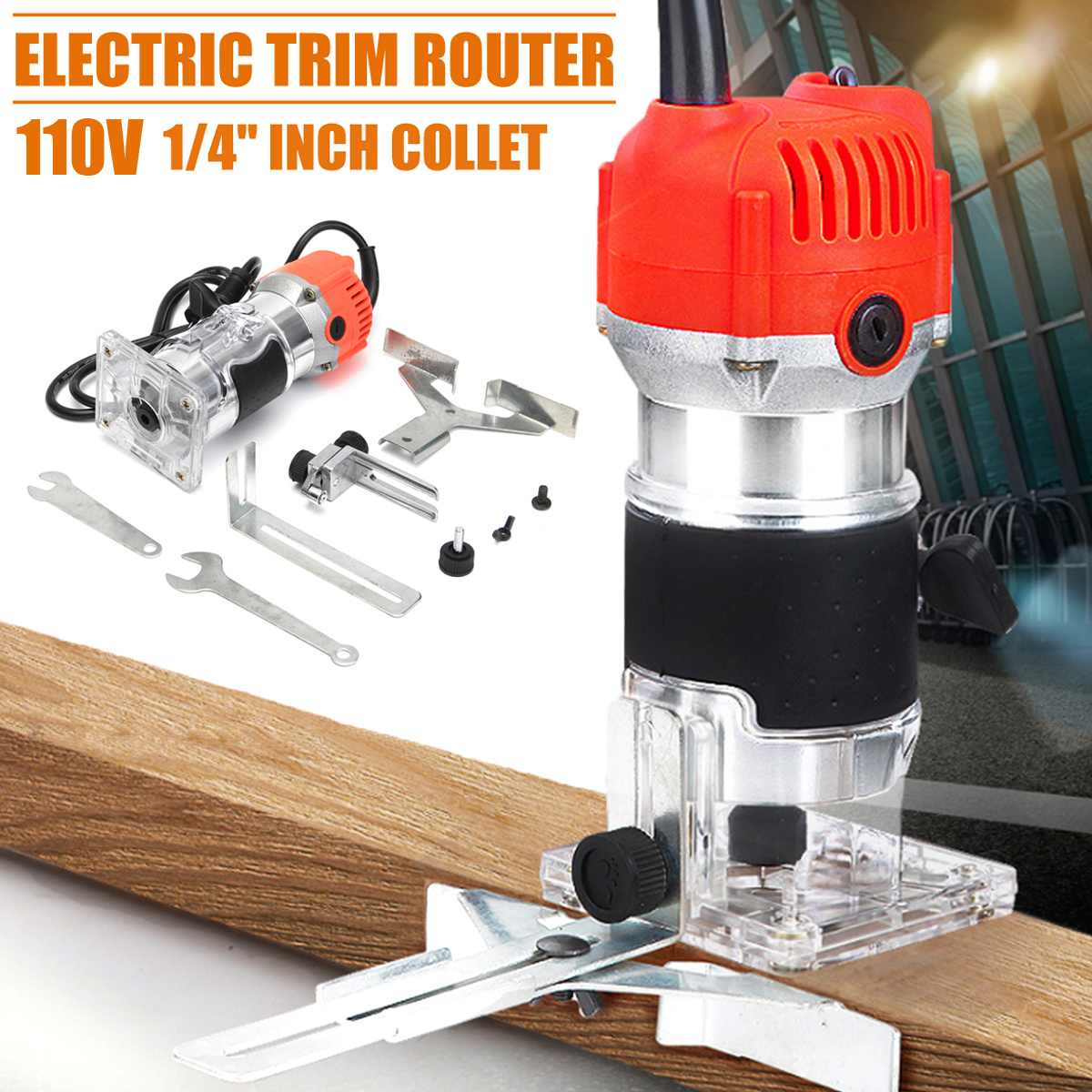 850W 33000rpm Woodworking Electric Trimmer Wood En... – Grandado