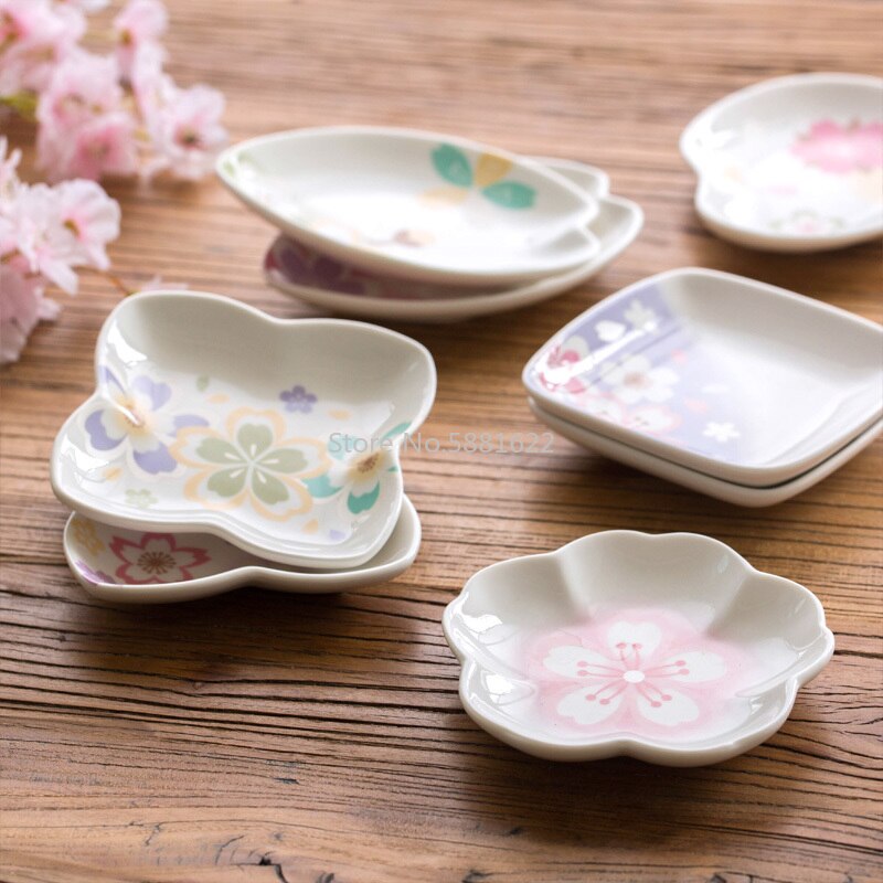 Ceramic Small Plate Cherry Blossoms Dessert Dish J... – Grandado