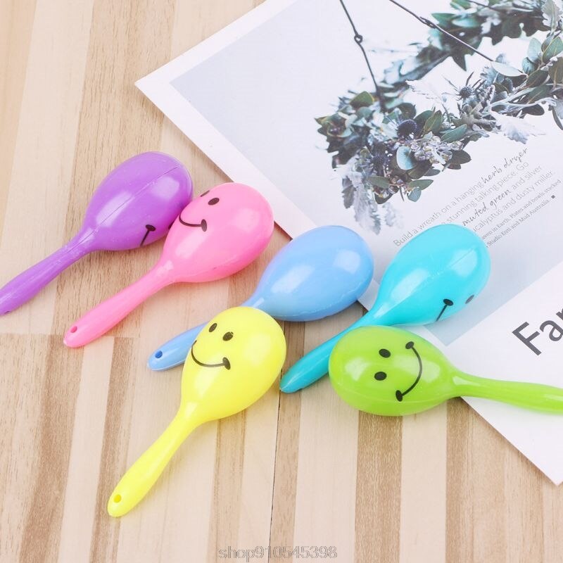 24pcs 3\" Smiling Face Neon Maracas Fiesta Party S... – Grandado
