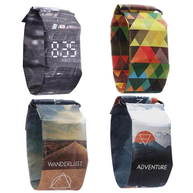 Paper Watch Waterproof Clock Paper Strap Digital S... – Grandado