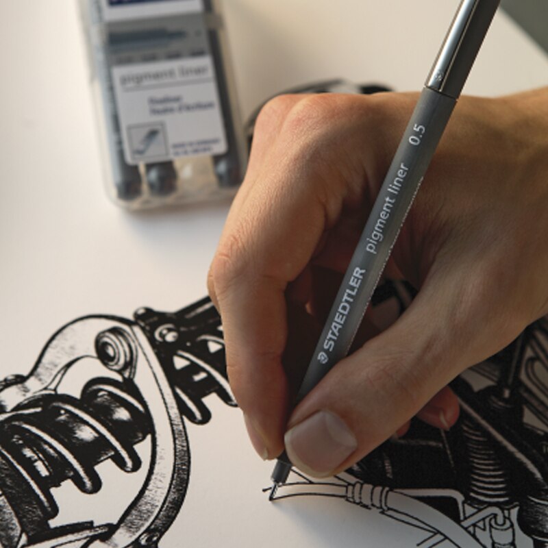 STAEDTLER waterproof line drawing pen strokes cart... – Grandado