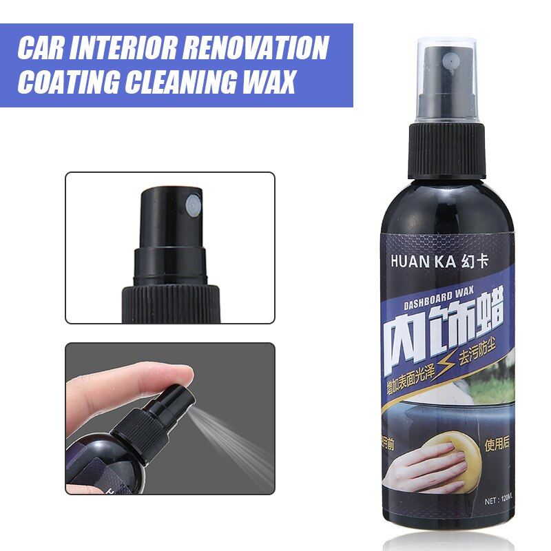 1pc 120ml Car Dashboard Seats Cleaning Agent Unive... – Vicedeal
