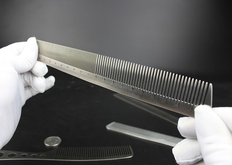 Metal titanium steel comb hair salon set comb stro... – Vicedeal