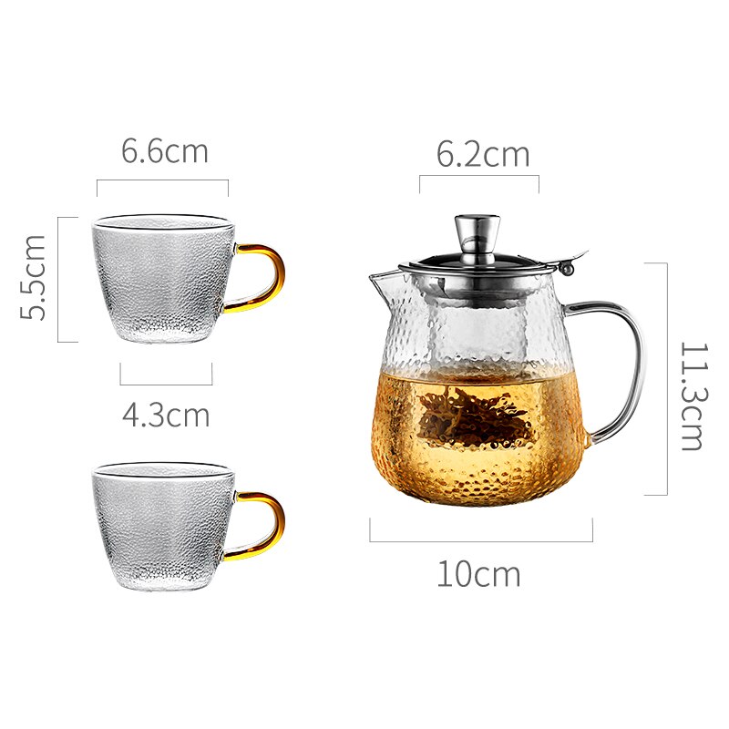 glass tekanne varmebestandig glass med teinfuser f... – Grandado