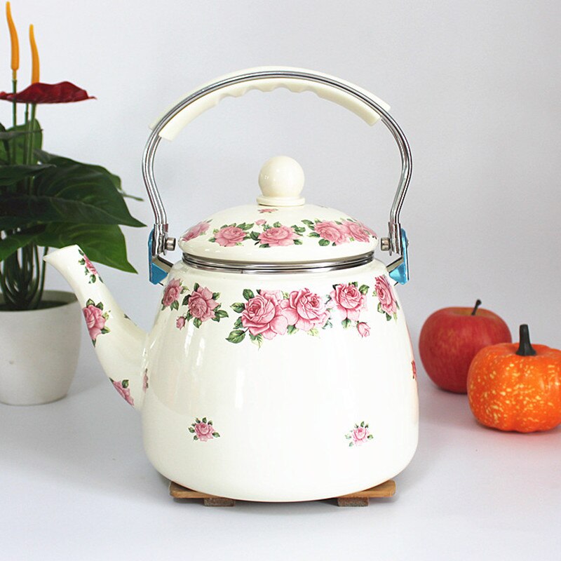 1pcs high heat-resistant kettle enamel coffee pot ... – Grandado