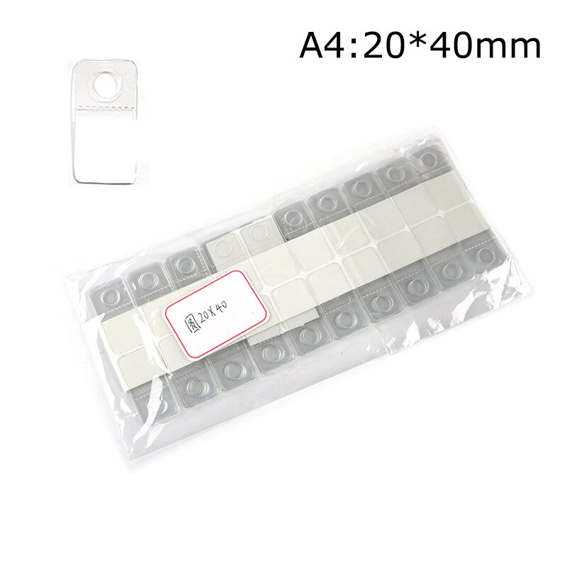 100Pcs Pvc Slot Gat Adhesive Hang Tabs Tags Haak M... – Grandado