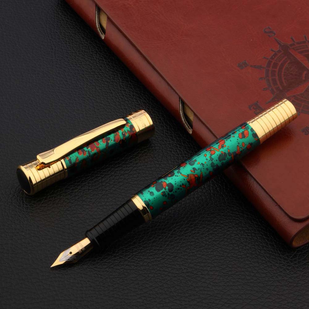 luxury 553 Fountain Pen METAL classic GOLD ink pen... – Grandado